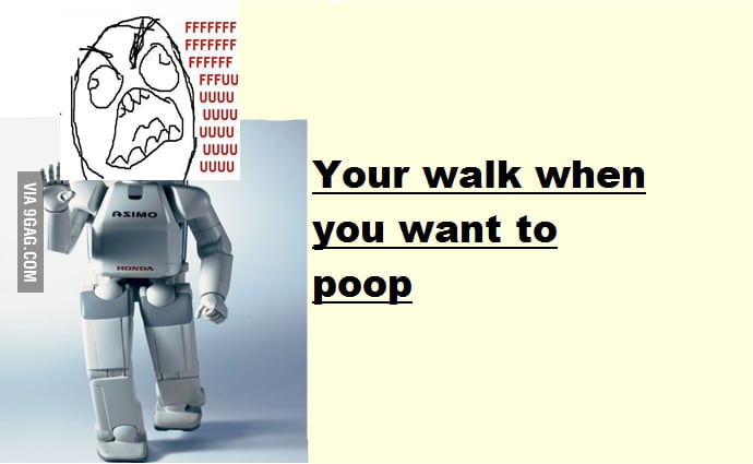 Walking like a robot - 9GAG