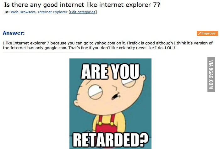 Typical Wikianswers Questions - 9GAG