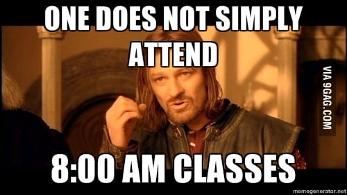 Morning Classes ZZZZZZzzzzzz.... - 9GAG
