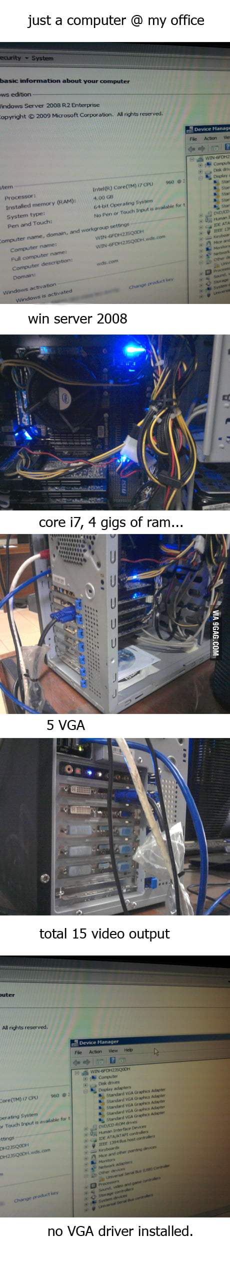 Just a computer @ my office... - 9GAG