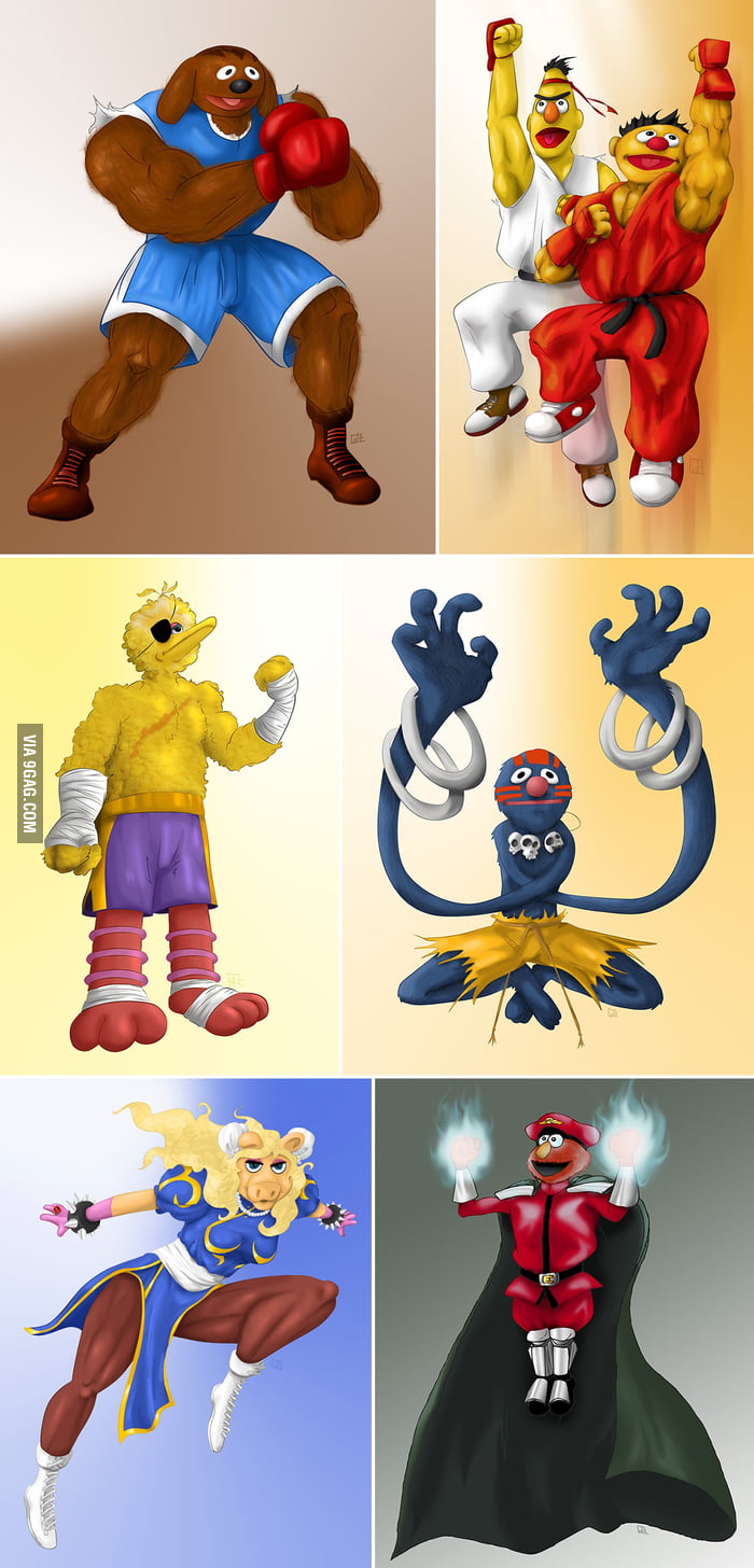 Sesame Street Fighter Collection - 9GAG
