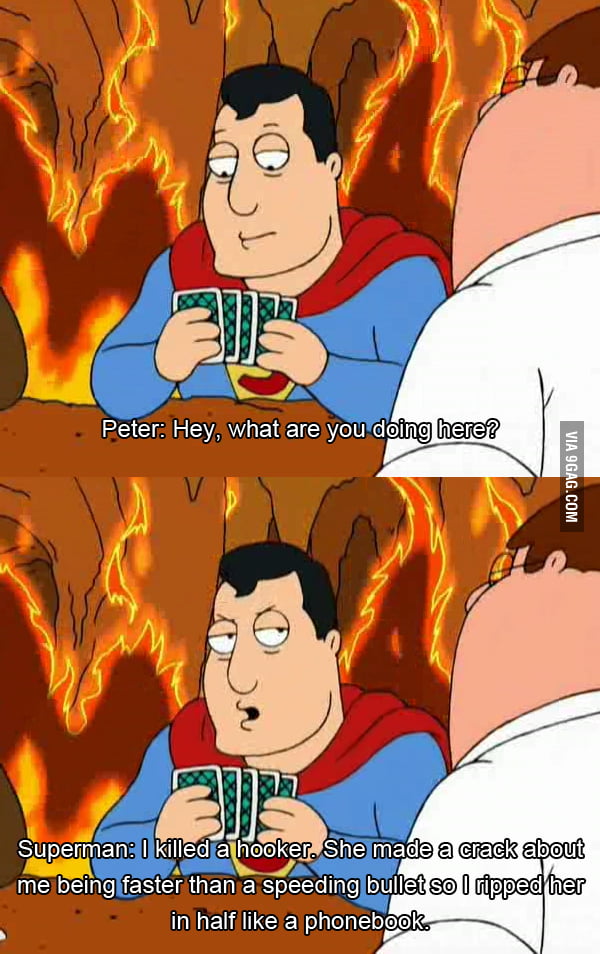 Superman in hell - 9GAG