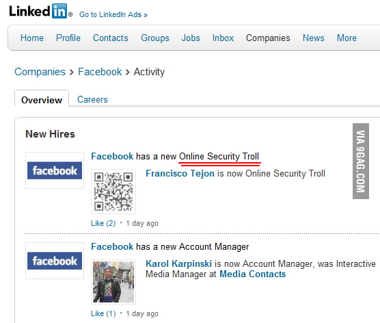 Online security troll - 9GAG