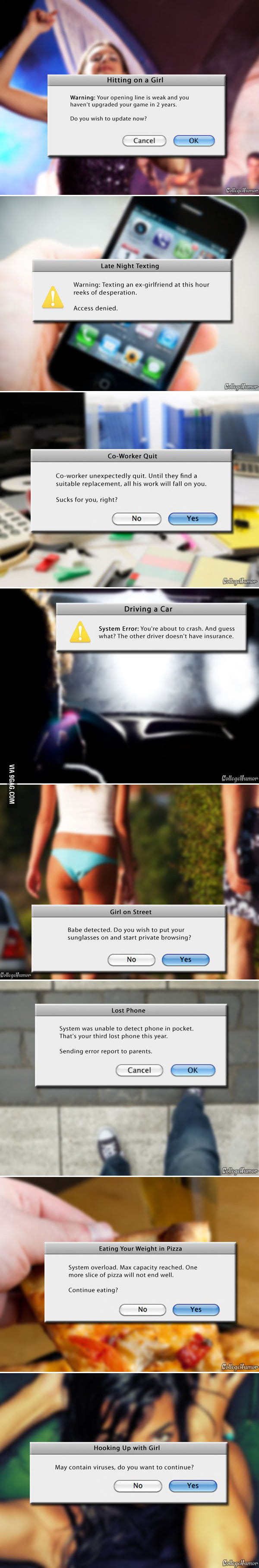 Real Life Pop-Up Notifications - 9GAG