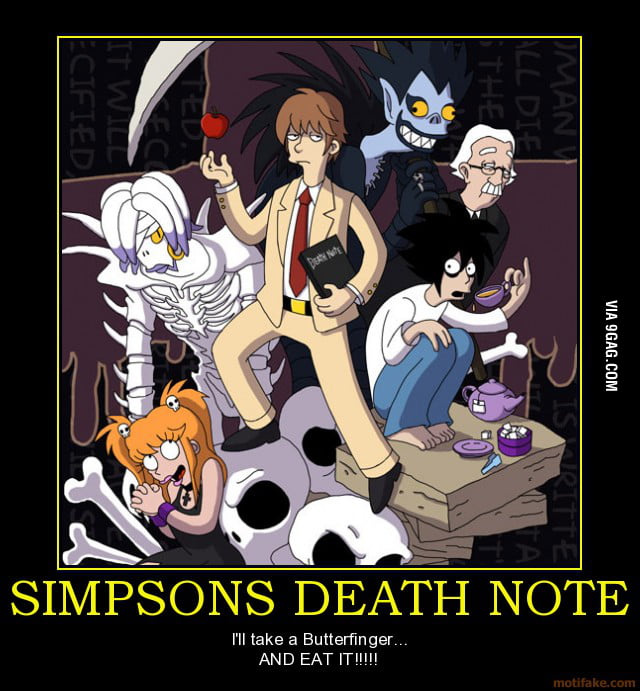 Simpsons death note - 9GAG