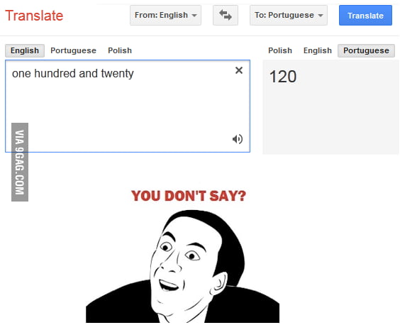 Thanks Mr Obvious google translator! - 9GAG