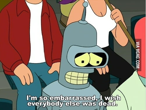 Embarrassed Bender - 9GAG