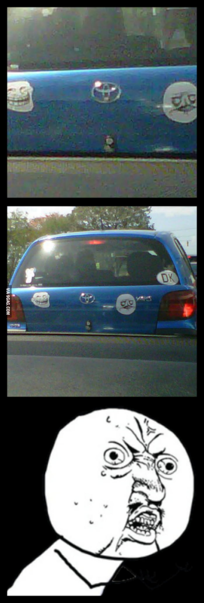 Troll Face Car Sticker - 9GAG