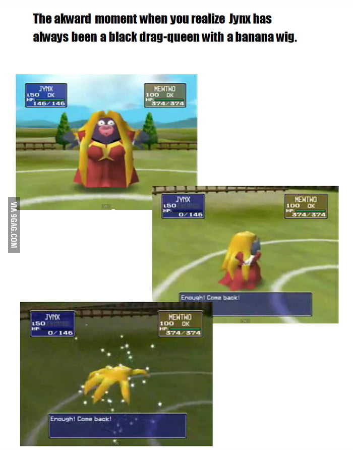 Awkward banana is Jynx - 9GAG