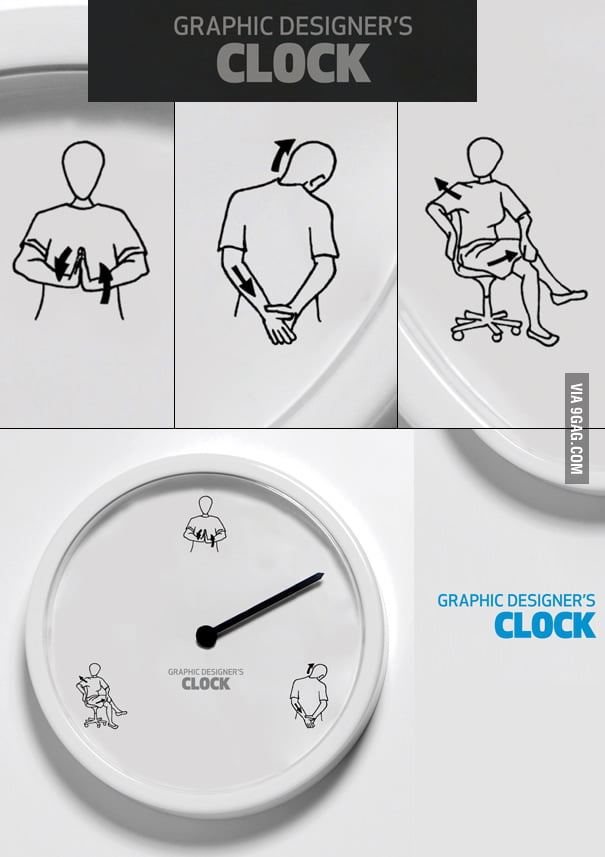 Graphic Designer’s Clock - 9GAG