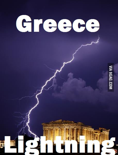 Greece Lightning - 9GAG