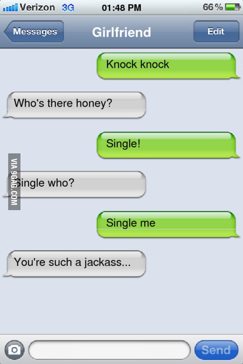 Texting my girlfriend. - 9GAG