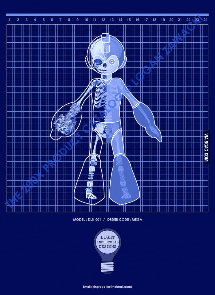 Mega Man Blueprint - 9GAG