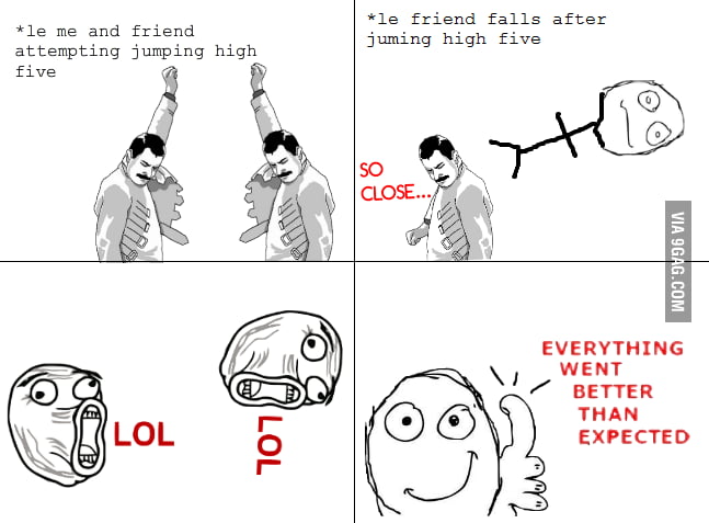 Epic Jumping High Five - 9GAG