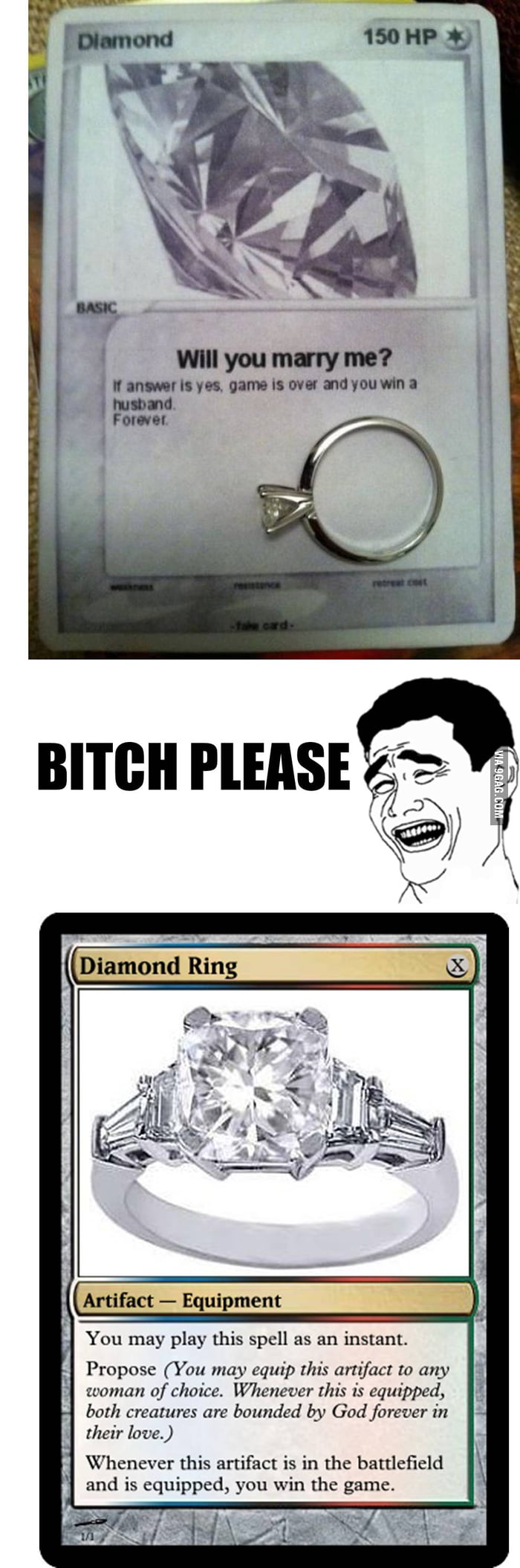 I gave MTG players a shot for proposal. - 9GAG