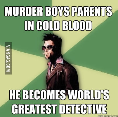 Helpful Tyler Durden met Bruce Wayne - 9GAG