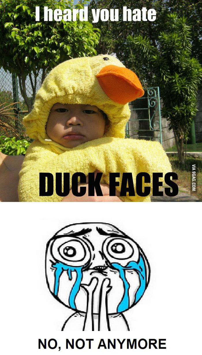 Le duck face - 9GAG