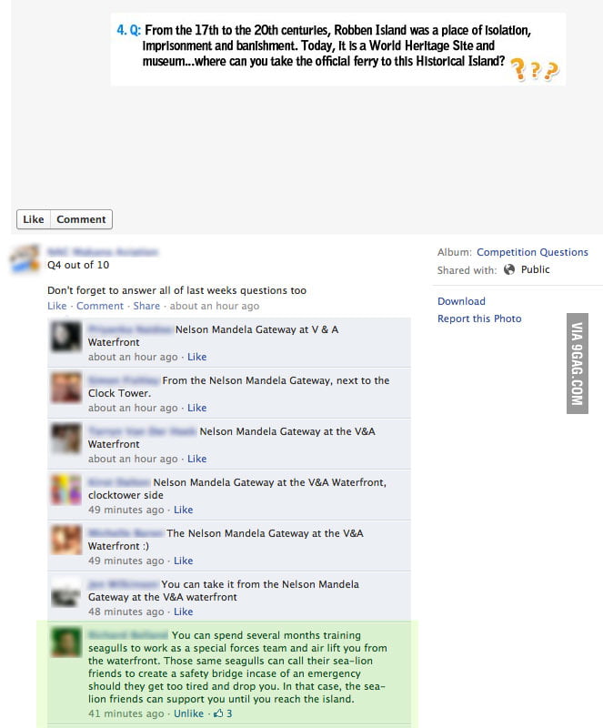Awesome answer is Awesome! - 9GAG