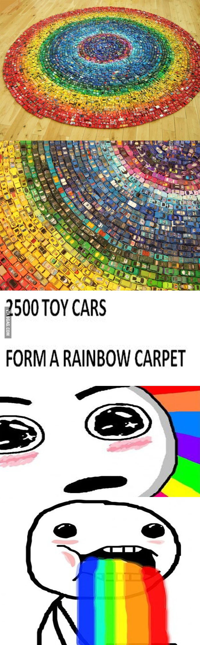 Rainbow cars - 9GAG