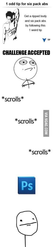 How to get six pack abs with one weird tip - 9GAG