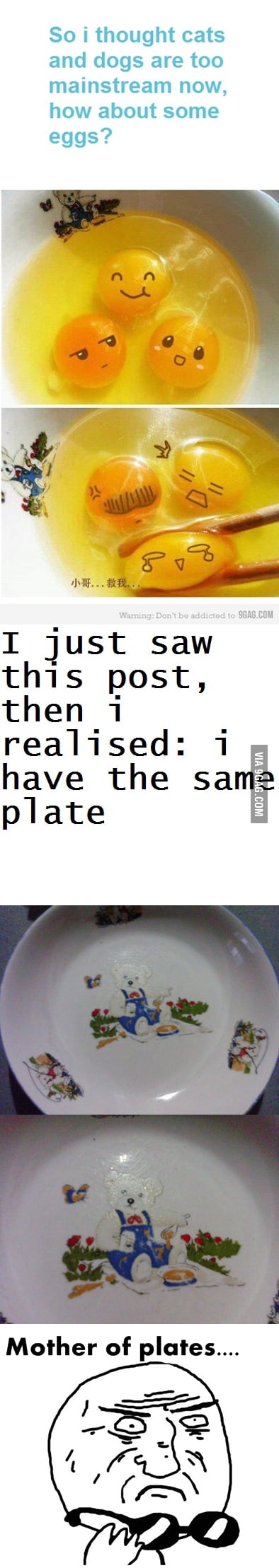 The same plate..haha - 9GAG
