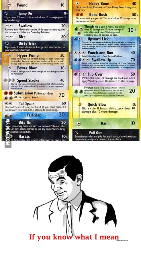 Epic Pokemon moves. If you know what I mean - 9GAG