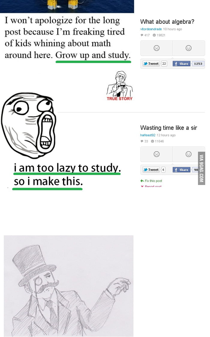 No time for study... NO! - 9GAG