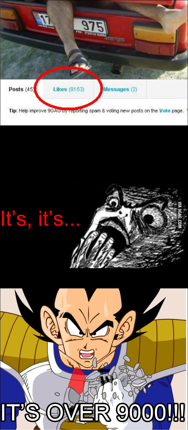 Liking level: OVER 9000!!! - 9GAG