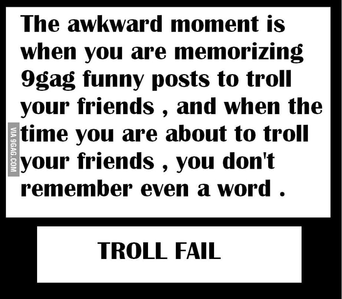 Troll fail - 9GAG