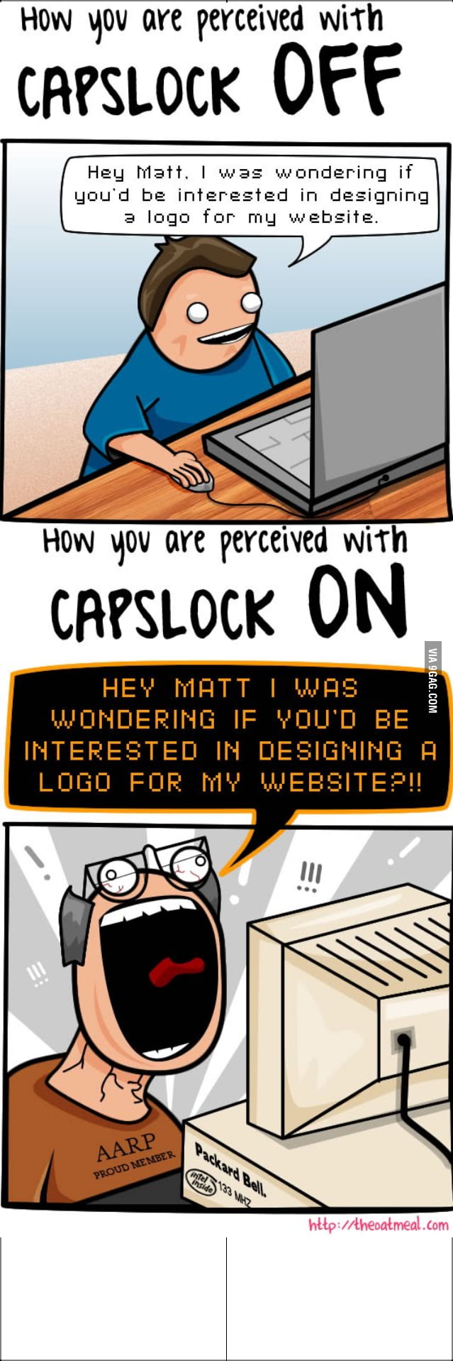 CAPSLOCK MAKES A DIFFERENCE! - 9GAG