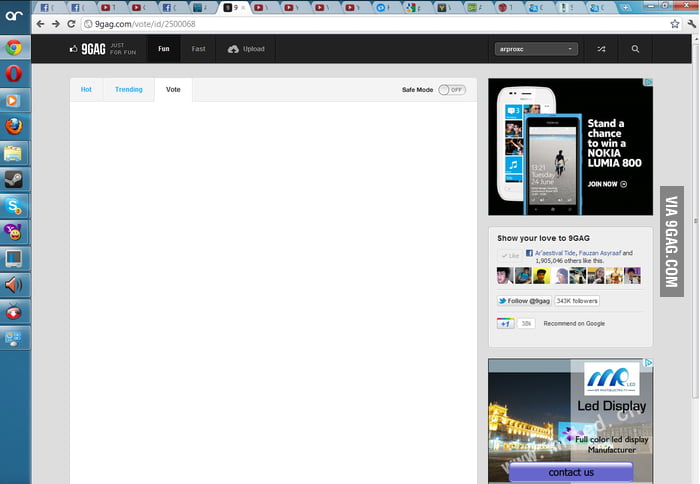 No more post on vote?! - 9GAG