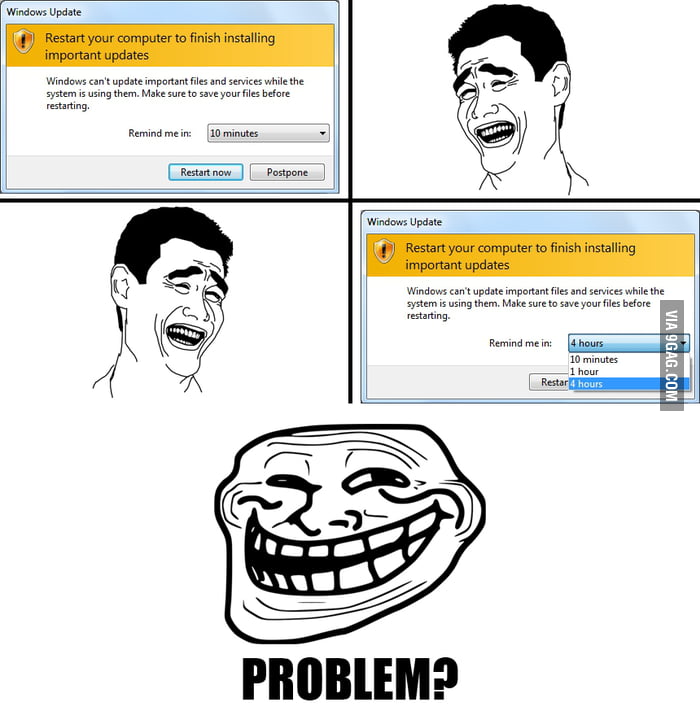 Windows Update Troll - 9GAG