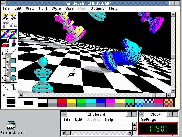 Paint - Windows 3.1 (year: 1992) - 9GAG