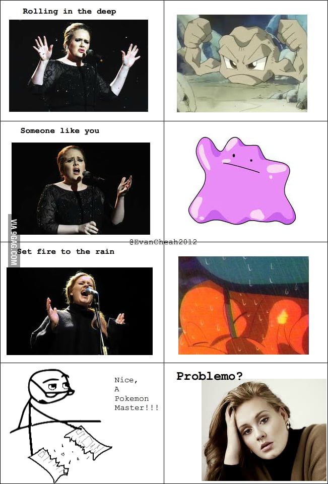 Adele~The new Pokemon Master! - 9GAG