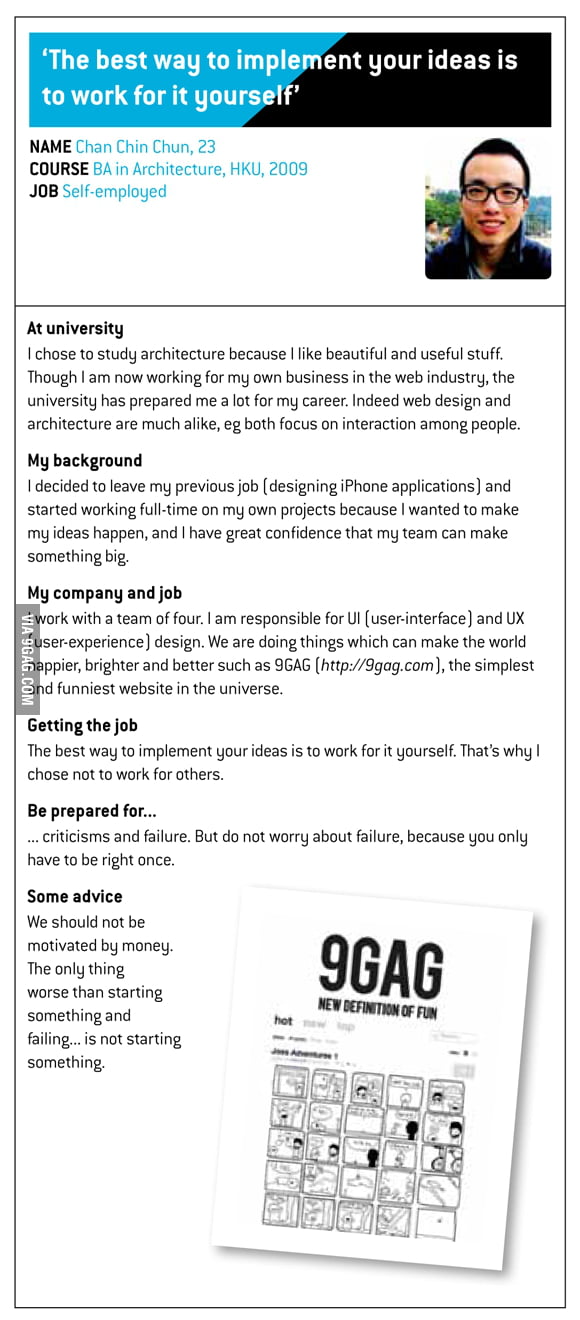 9GAG's founder - 9GAG