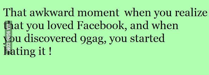 Awkward Facebook Moment - 9GAG
