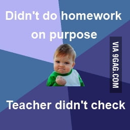 Homework win [FIXED] - 9GAG