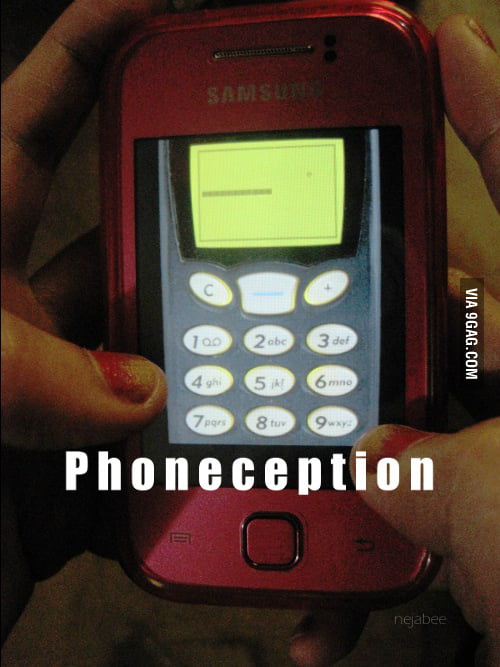 Playing Snake on Nokia 5110 on Samsung Android - 9GAG