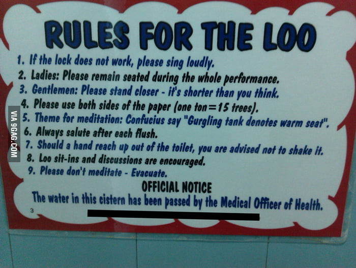 Awesome Toilet Rules 9GAG awesome-toilet-rules-9gag