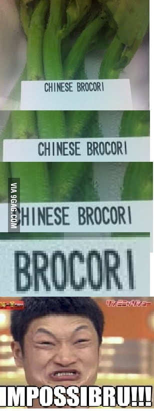 Chinese brocori.... IMPOSSIBRU - 9GAG