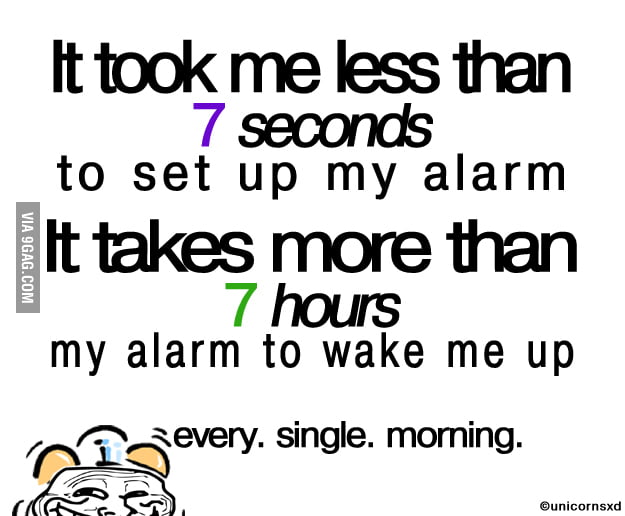 Scumbag alarm clock - 9GAG