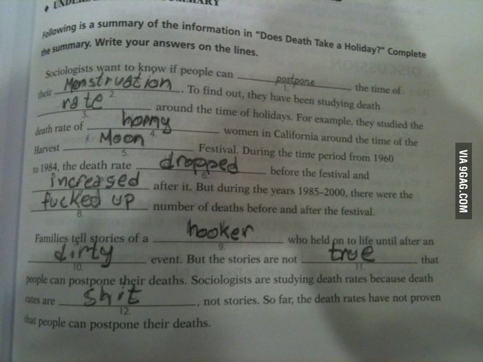 English homework, like a boss. - 9GAG