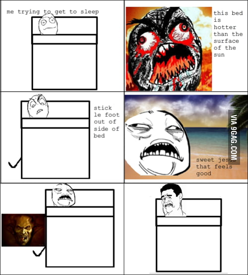 Damm monster under my bed, its a hot nigth - 9GAG