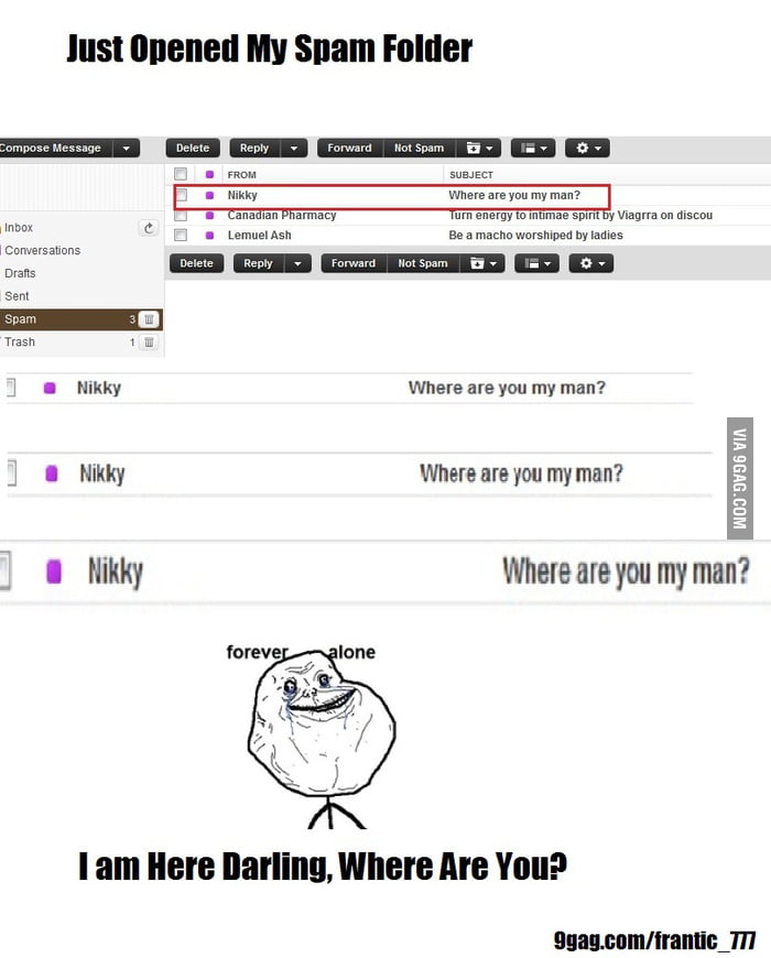 Gotta love my spam folder - 9GAG