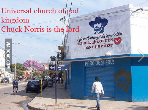 Chuck Norris church - 9GAG