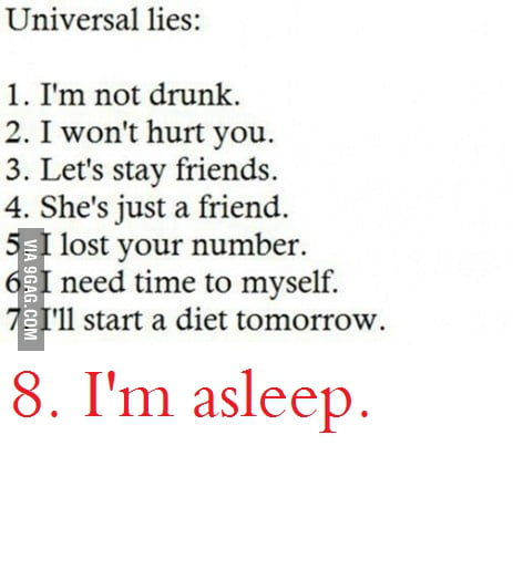 Universal lies *FIXED* - 9GAG