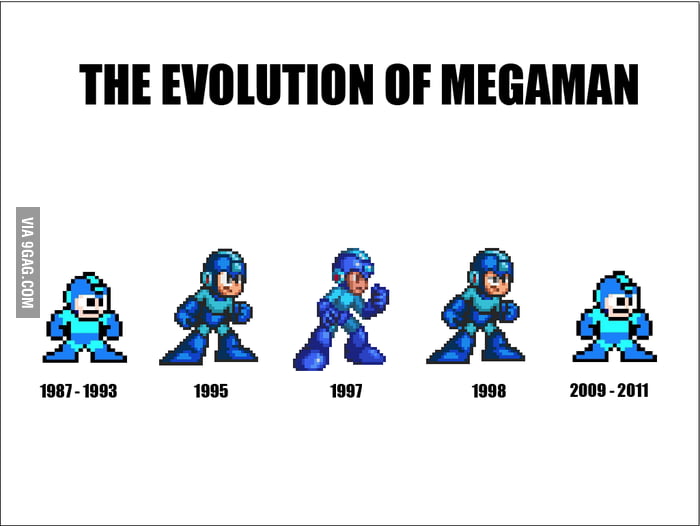 Megaman evolution... true story - 9GAG