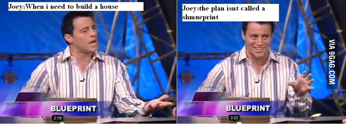 Just Joey playing pyramid - 9GAG