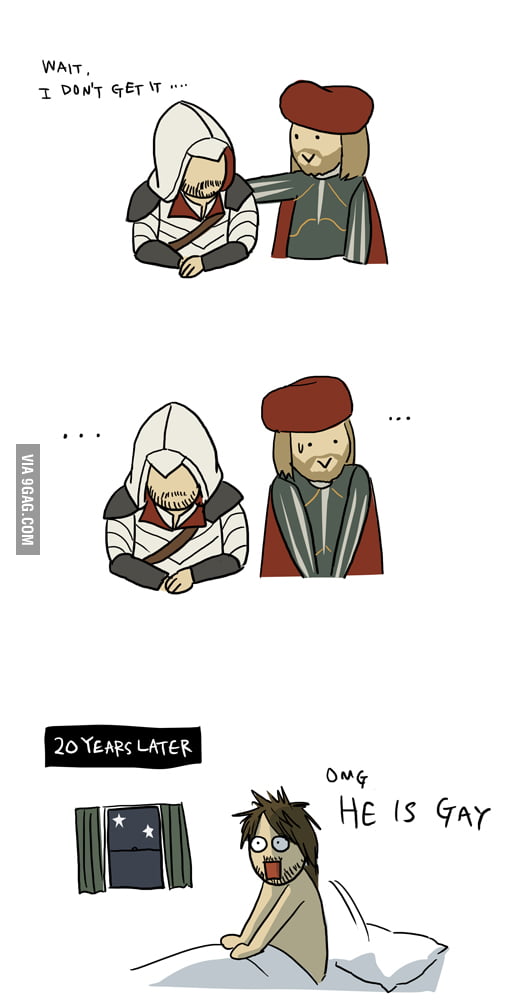 Ezio's bromance - 9GAG