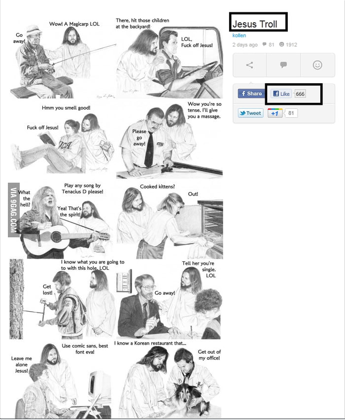 Jesus, Always a Troll - 9GAG